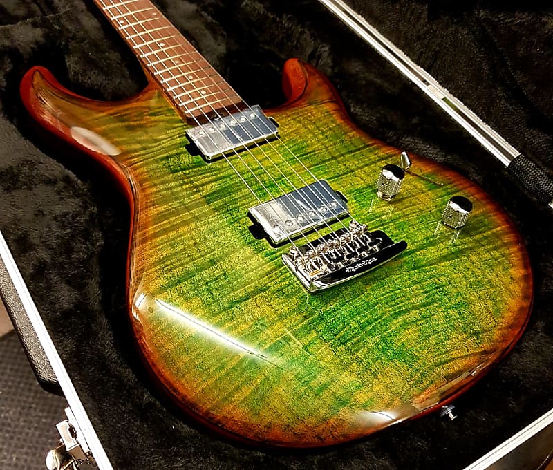 Music Man Luke III HH 2023 Luscious Green Flame | Reverb