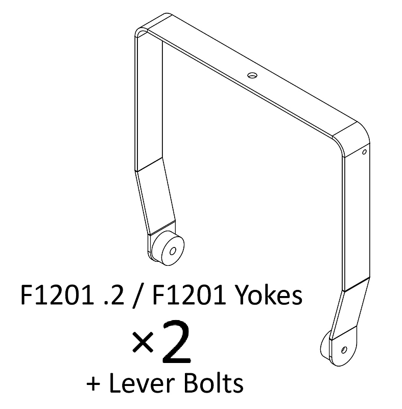 Funktion-One Set of 2 × 1201.2 / F1201 Yoke Bracket & Lever | Reverb