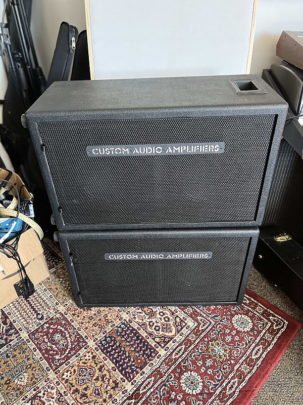 Custom Audio Amplifiers 2X12 ported cabinet 2000s-2010's. - | Reverb