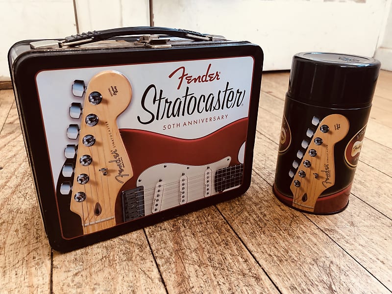 Fender 50th Anniversary Stratocaster Lunchbox with Thermos | Reverb