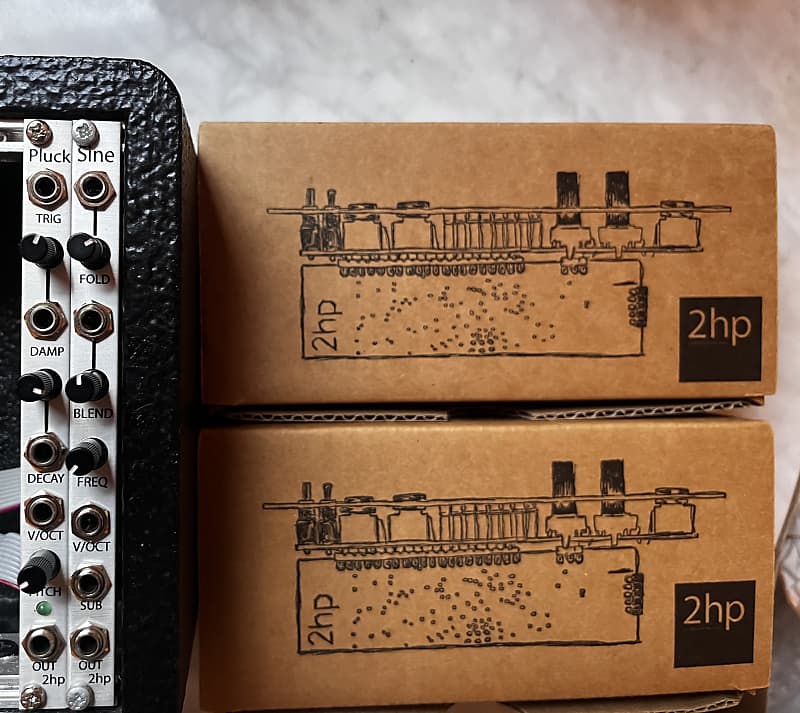 2hp Pluck and Sine Modules | Reverb