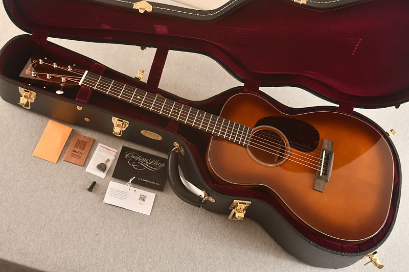 Martin Custom Shop 00 18 Style Deep Body Italian Ambertone | Reverb