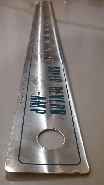 Fender Super Reverb Faceplate 1968 Silver and Blue | Reverb