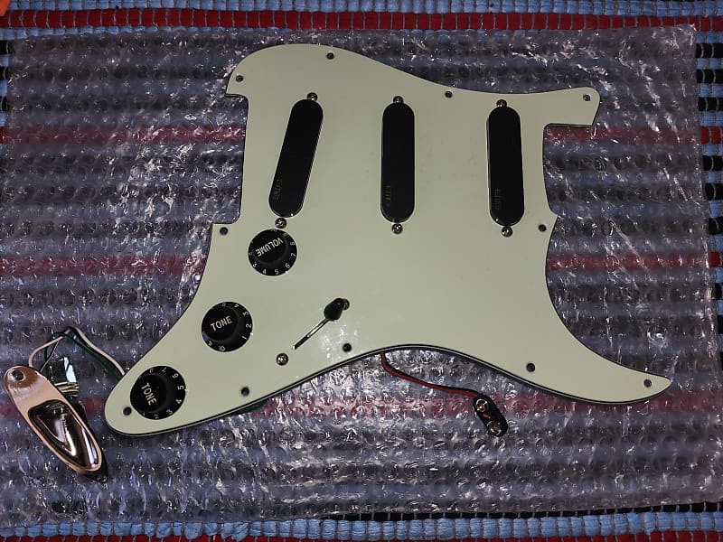 EMG SA Loaded S Style Pickguard w/ SPC / EXG Mint Green / | Reverb