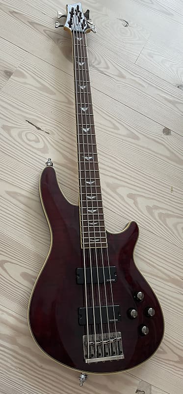 Schecter Omen Extreme 5 String Active Red | Reverb
