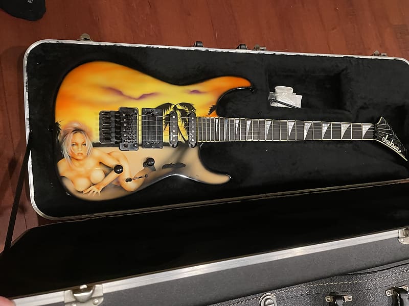 1995 USA Jackson Soloist SL1 - Ontario Custom Airbrushed | Reverb
