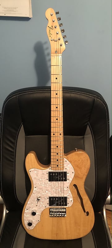 Left handed Fender Telecaster Thinline | Reverb