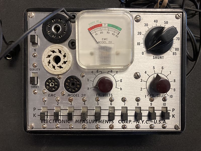 EMC 211 Tube Tester 1960's Vintage w/ Box and Manual | Reverb