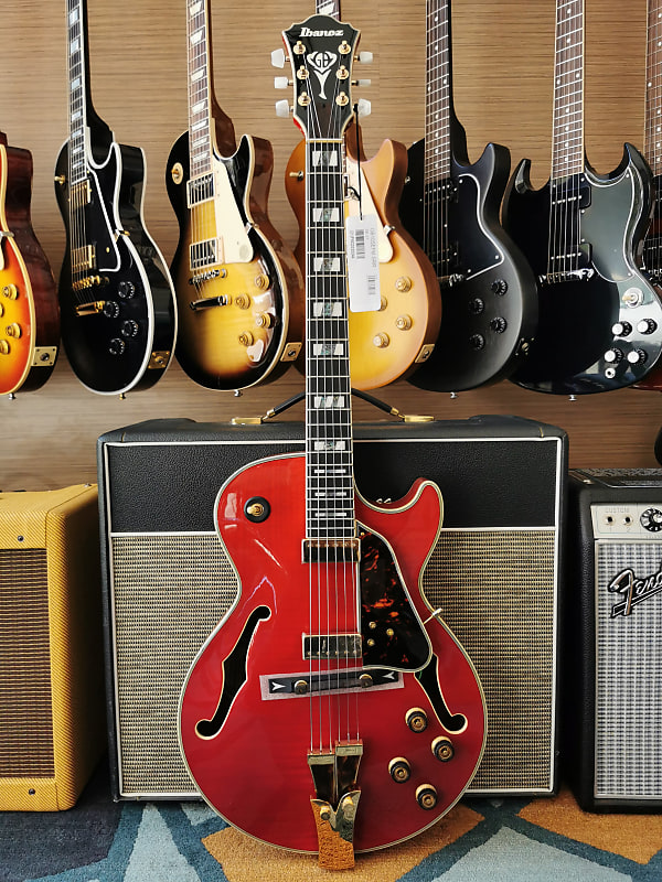 Ibanez GB10SEFM George Benson 2022 Sapphire Red | Reverb