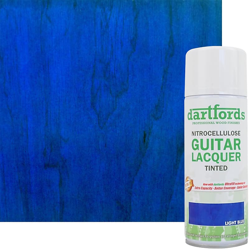 dartfords Light Blue Nitrocellulose Guitar Lacquer 400ml | Reverb