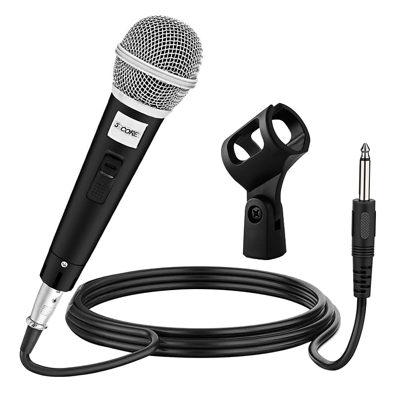 5 Core Microphone Pair XLR Dynamic Mic Karaoke Singing | Reverb