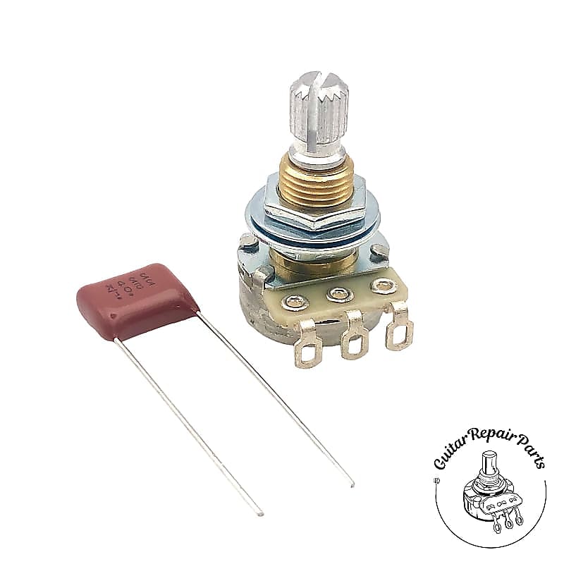 Fishman Fluence 25k Mini Potentiometer, M8 Bushing, Split | Reverb