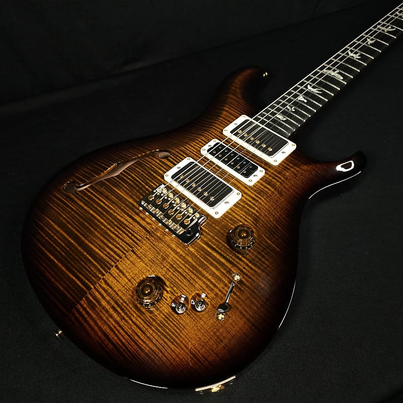 Paul Reed Smith PRS 10 Top Special Semi Hollow Black Gold | Reverb