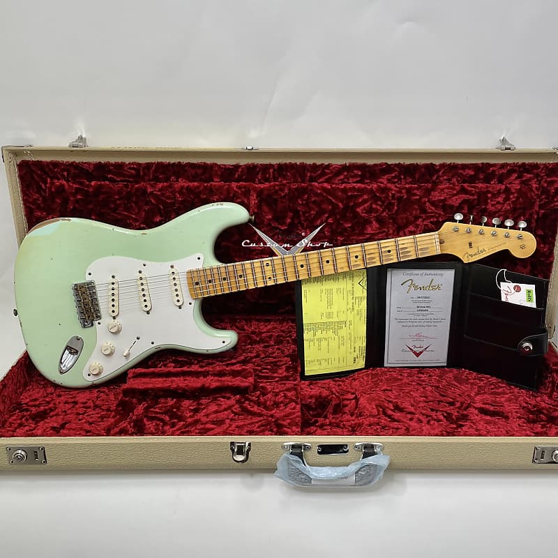 Fender Custom Shop '58 Stratocaster Relic Surf Green | Reverb
