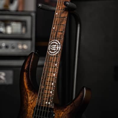 Kiesel AJ6E Andy James Crescent Signature 2021 Burled Maple | Reverb