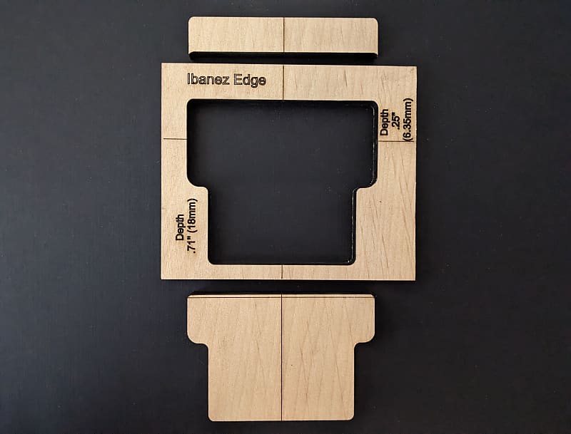 Ibanez Edge 4 pc Recessed Routing Templates for 6 or 7 string | Reverb