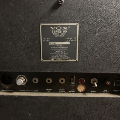 Vox Series 90 w/ Original Chrome Rack - 1969-71 - SUPER RARE | Reverb