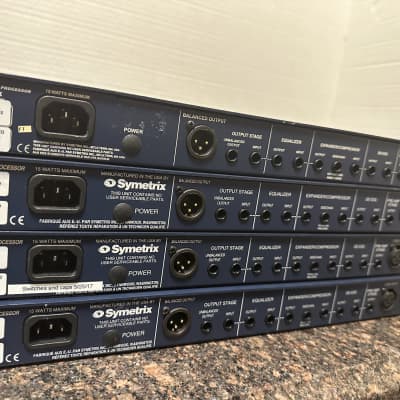 Four Symetrix 528E CHANNEL STRIP: MIC PREAMP, COMPRESSOR, | Reverb