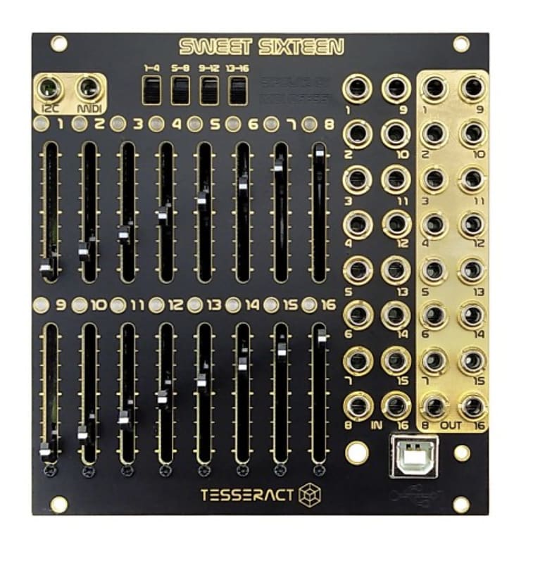Tesseract Modular Sweet Sixteen Fader Bank mk2 - like NEW! | Reverb