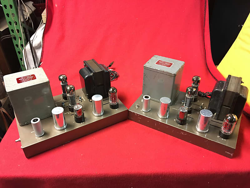 Vintage Pair of Eico HF-60 HF60 EL34 GZ34 Tube Amps Acrosound | Reverb