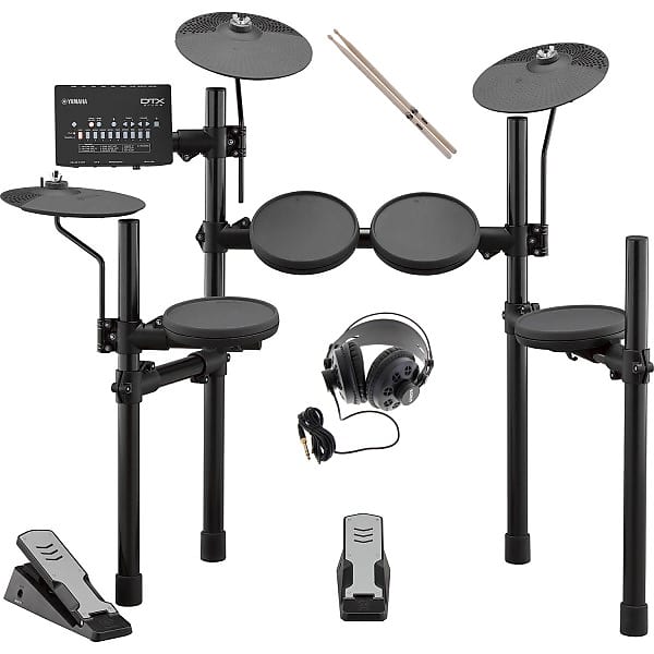 Yamaha DTX402K E-Drum Set + Studiokopfhörer + Drumsticks | Reverb