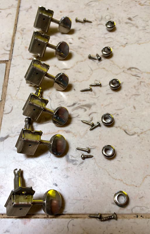 Grover Deluxe In Line 6 Tuners W/Screws & Ferrules | Reverb Canada