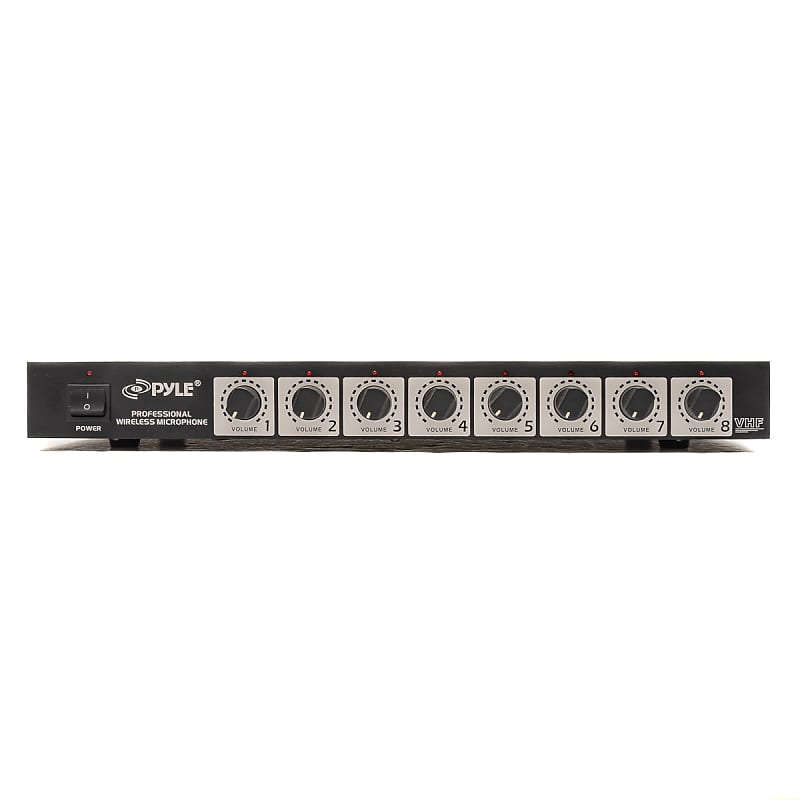 Pyle - PWDM8700 - Rack Wireless Mic Rx w/4 Vocal And 4 | Reverb