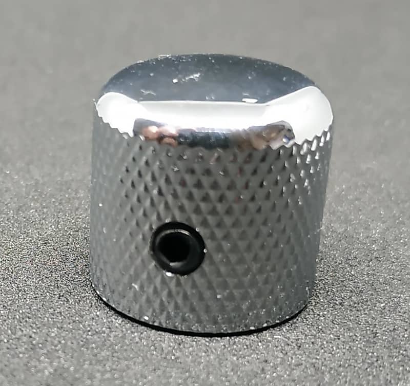 1 Chrome SmallGrip Telecaster Metal Dome Knobs for 6mm Pots | Reverb