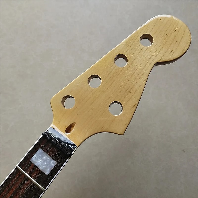 Maple Wood 5 String Bass Neck, 20 Frets Rosewood Fingerboard | Reverb