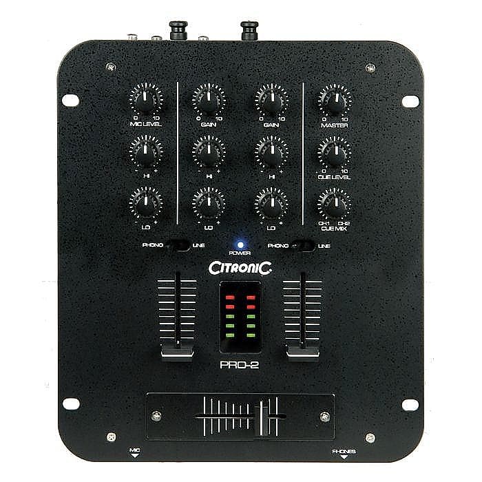 Citronic PRO-2 MKII 2-Channel DJ Mixer | Reverb