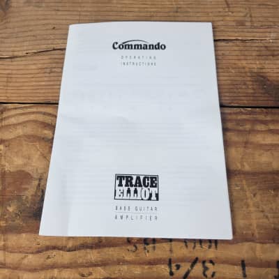 Trace Elliot Commando 100 Watt Bass Head | Reverb