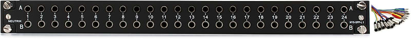 Neutrik NYS-SPP-L1 48-point 1/4" TRS Balanced Patchbay Bundle | Reverb