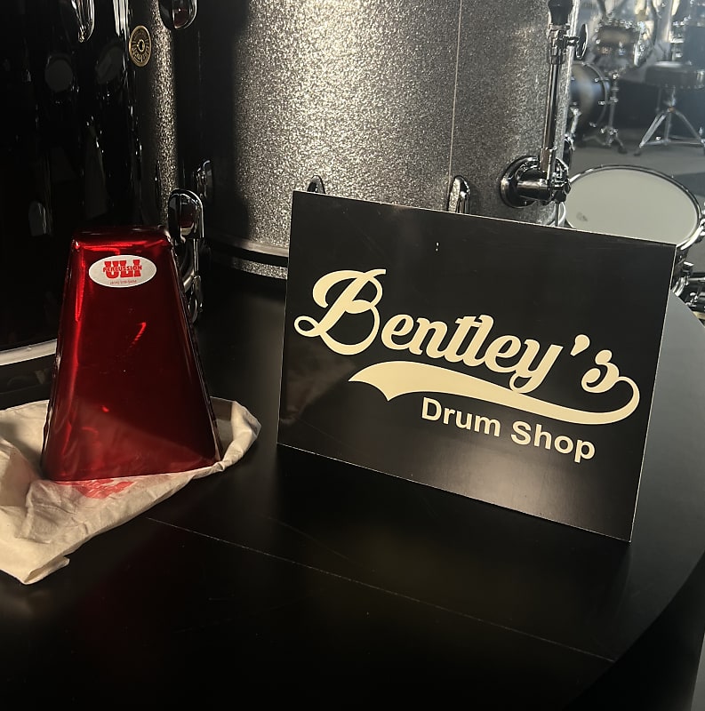 ULI Percussion Red Handheld Bongo Bell (Box CB #10) | Reverb