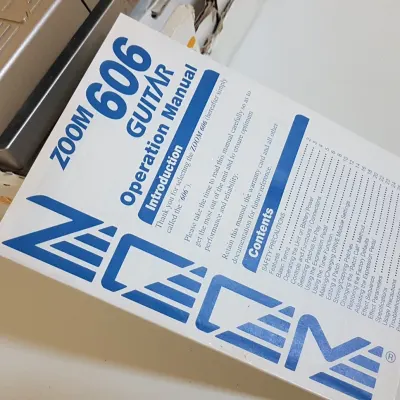 Zoom (MIJ) 606 90s Silver Multi FX Guitar Effects Unit With | Reverb