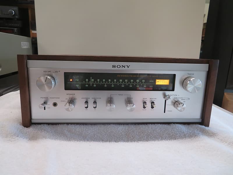 Sony STR 6045 early 1970's - silver faceplate | Reverb