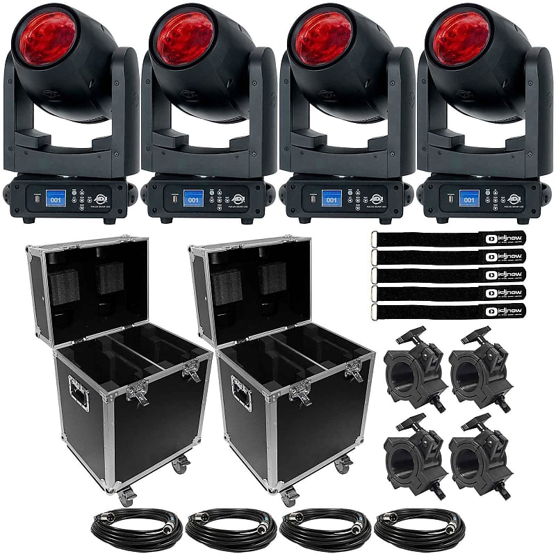 ADJ ADJ Focus Beam LED Cool White Moving Head Lights 4 Pack w | Reverb