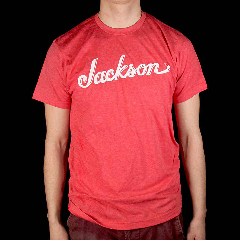 Jackson Logo T-Shirt Heather Red Extra Large | Reverb