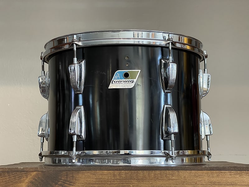 1970's Ludwig Black Cortex 13" Blue & Olive Tom - 3 Ply 9x13 | Reverb