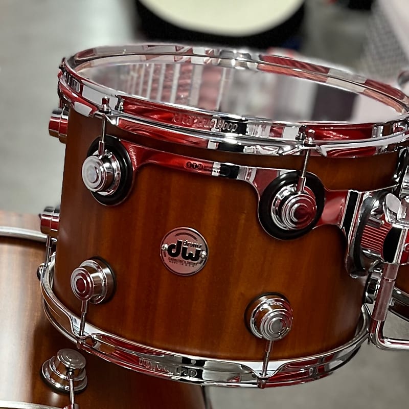 DW Collectors maple mahogany 13”x9” Tom drum | Reverb