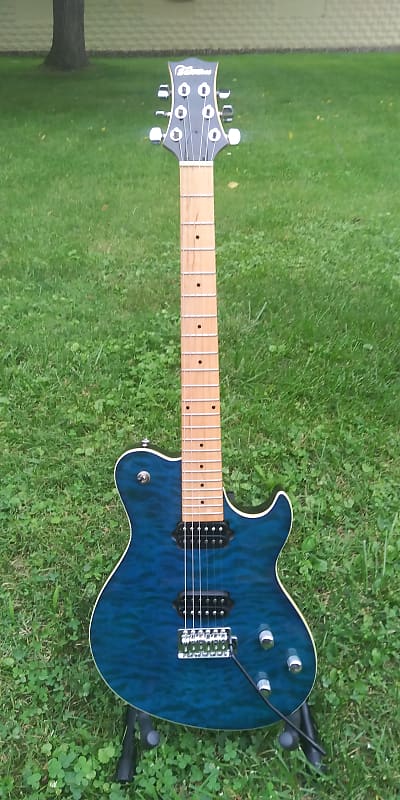 Silvertone Fastback. E.V.H.? N/A Trans Blue | Reverb