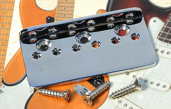 Fender Stratocaster Bridge Plate, Vintage, Non-Tremolo | Reverb