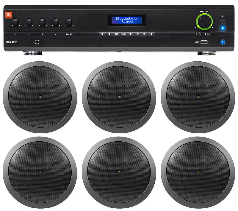 JBL VMA1120 Commercial/Restaurant 120W 70v Amplifier+(6) JBL | Reverb