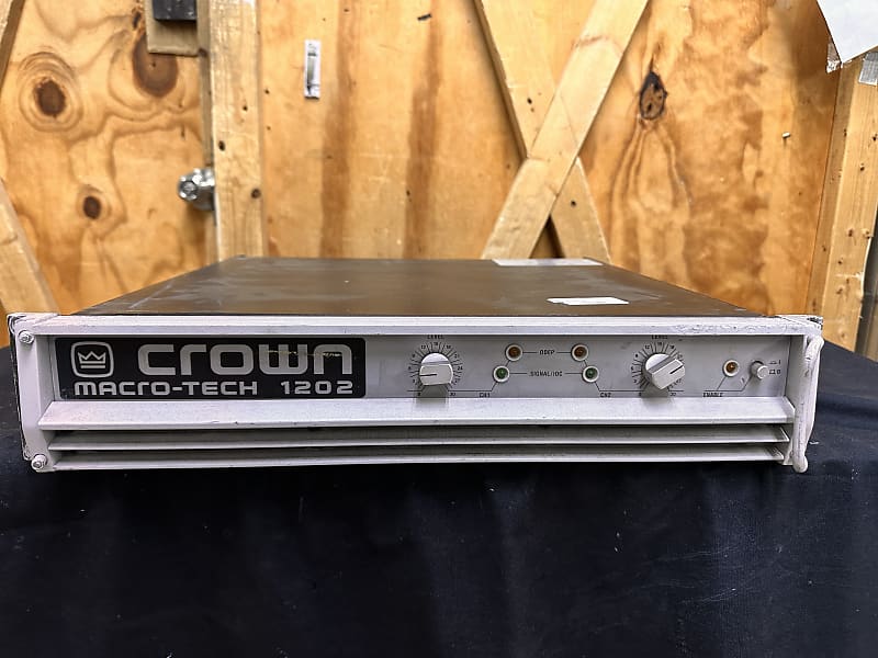 Crown Macro-Tech 1202 Power Amplifier #3058 - Working, Read | Reverb