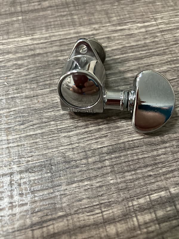 Grover Guitar machine head treble side 2013 - Chrome | Reverb