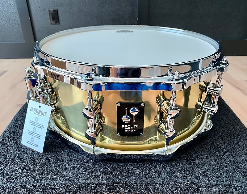 SONOR Prolite Brass 6x14 inch snare drum Brass | Reverb SONOR Prolite Brass 6x14 inch snare drum Brass | Reverb