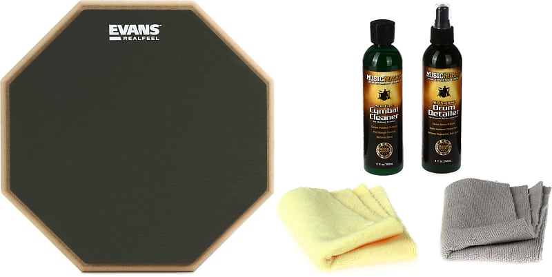 Evans RealFeel 2-Sided Pad - 12 inch Bundle with MusicNomad | Reverb