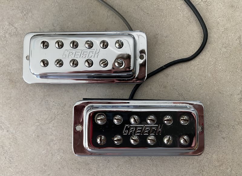 Gretsch Pickups Pair Neck and Bridge Chrome 2007 | Reverb