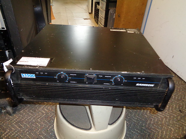 used Samson S1500 750w x 2 power amplifier | Reverb