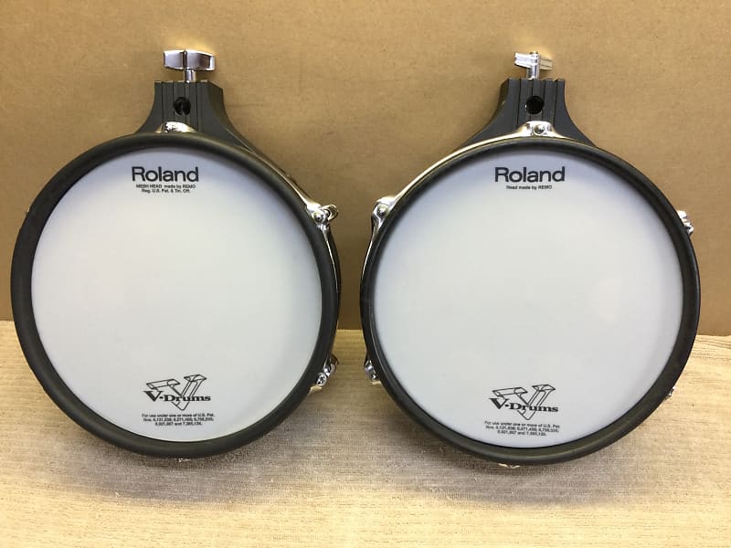 Set of 2 Roland PD-105BK V-Pad 10" Dual Trigger Mesh Drum Pad | Reverb
