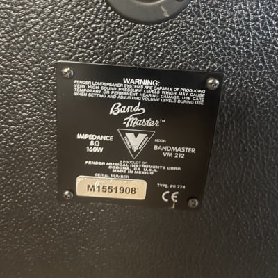 Fender Bandmaster VM (Vintage Modified) cabinet - Black | Reverb